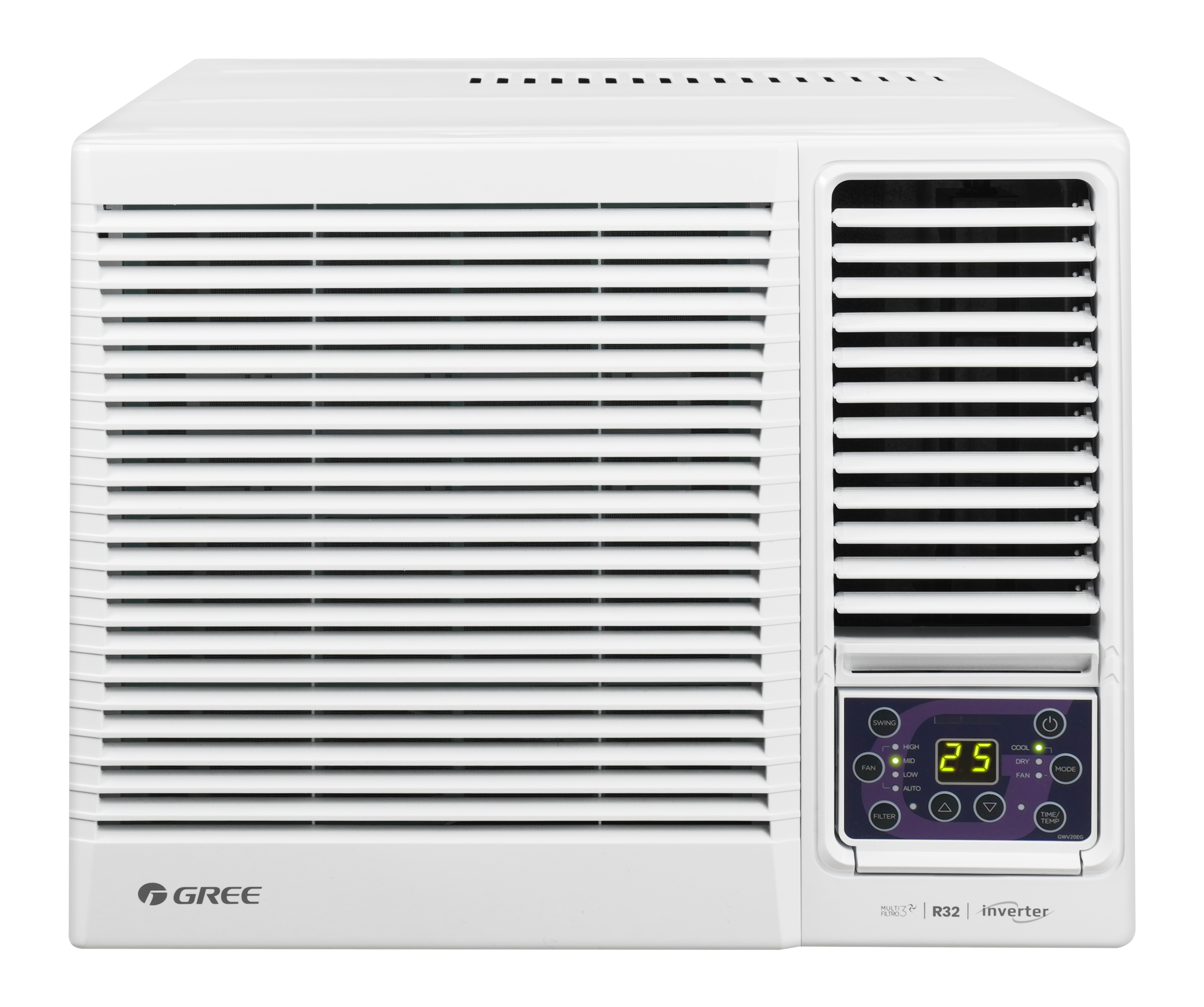 GREE格力 3/4匹 Double Black Diamond 雙黑鑽 R32雪種 變頻 遙控窗口式冷氣機 GWV20EG